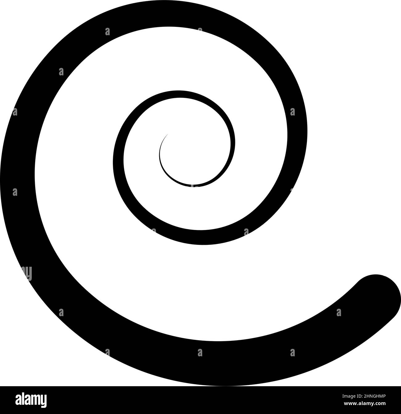 Spiral, swirl, twirl shape. vortex, helix icon, symbol - stock vector ...