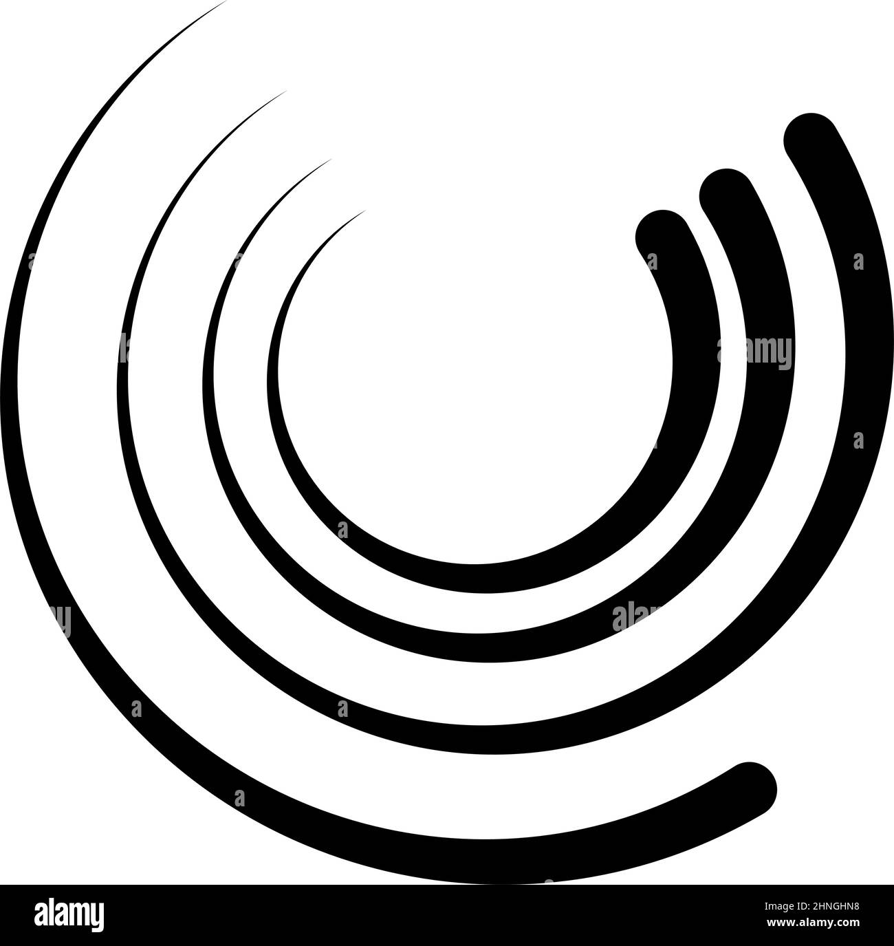 Spiral, swirl, twirl shape. vortex, helix icon, symbol - stock vector ...