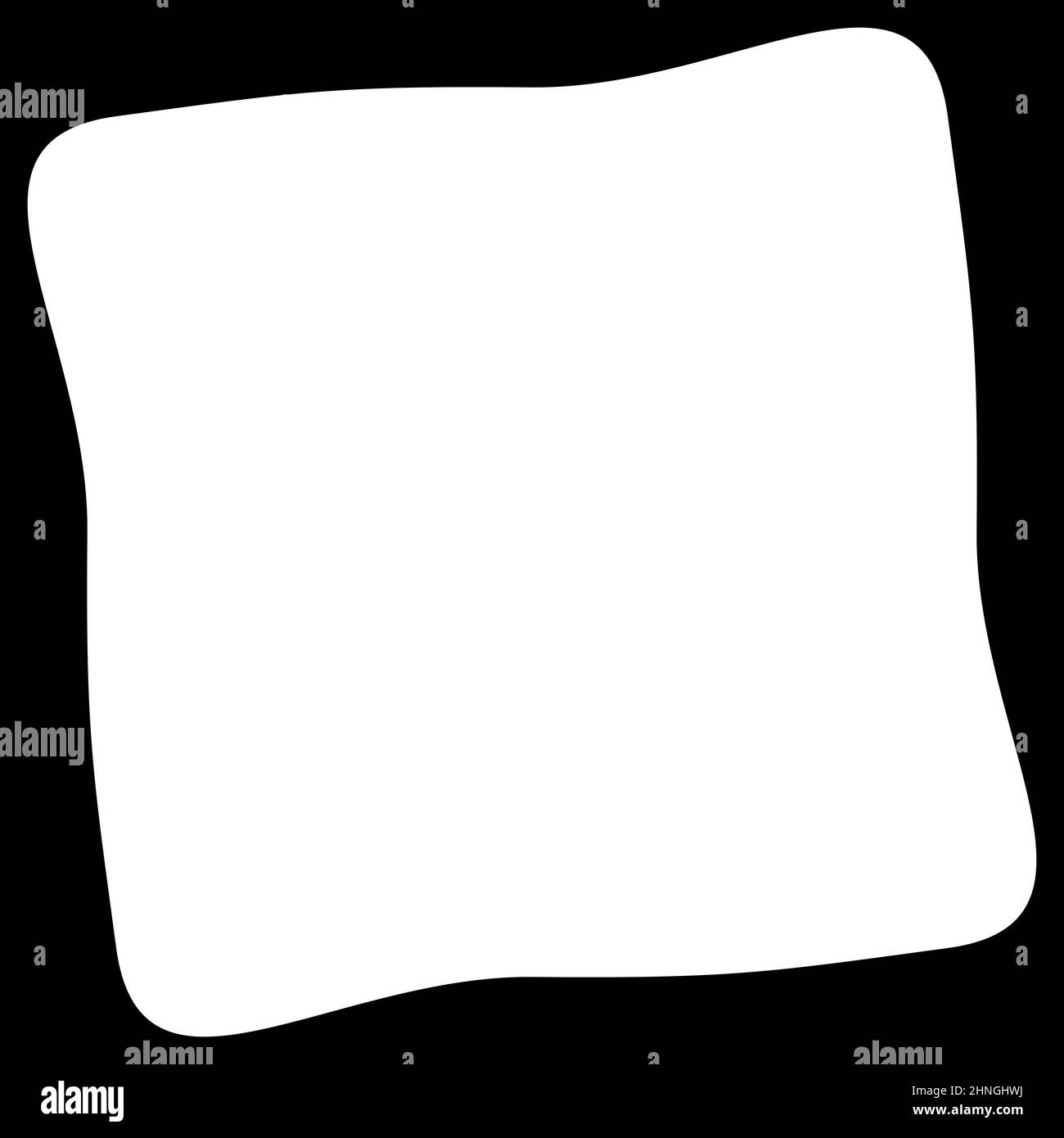 Abstract geometric form, shape. Distorted, deformed patch element ...