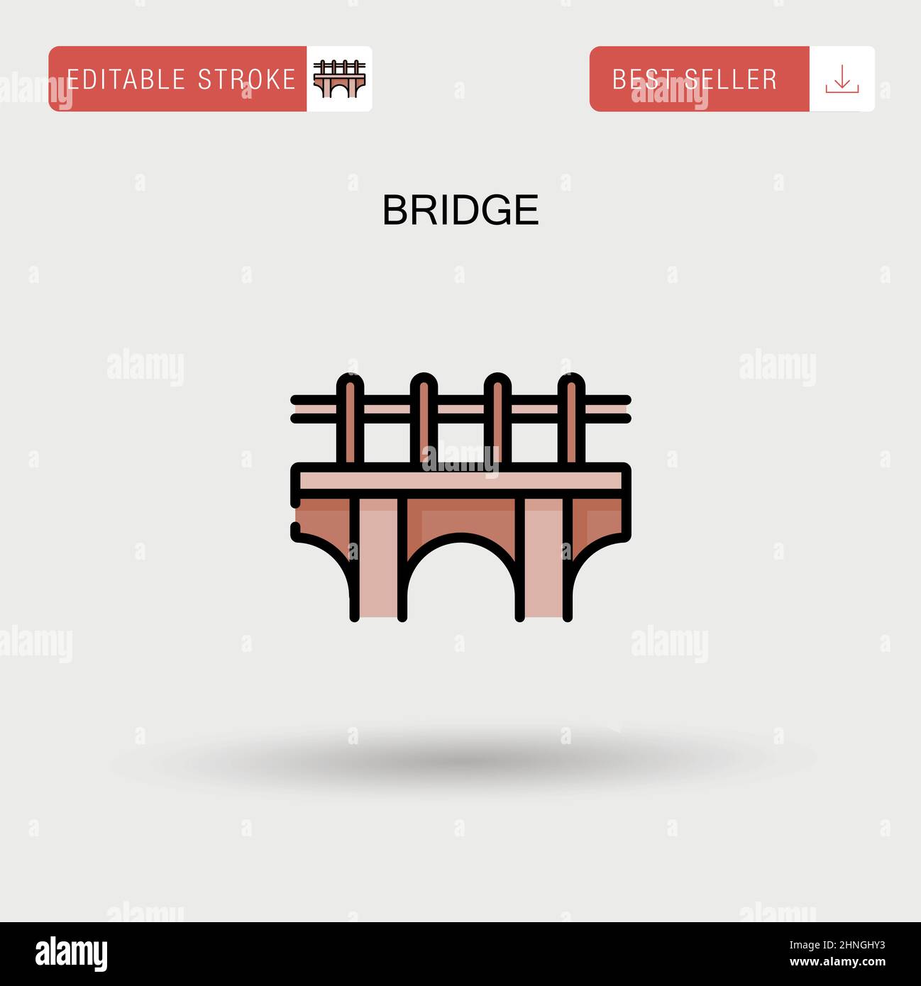 Bridge Simple vector icon Stock Vector Image & Art - Alamy