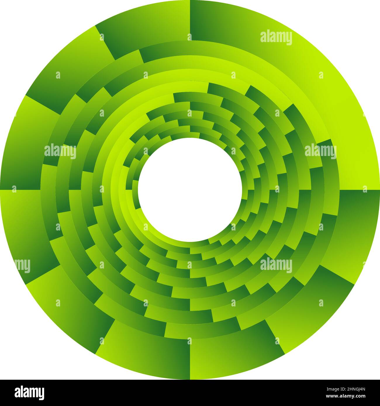 Abstract geometric circle, ring design element. Circular, concentric ...