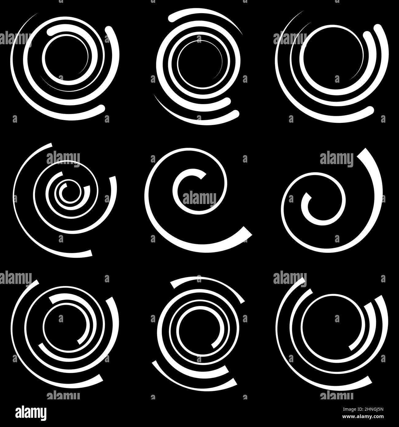 Spiral, swirl, twirl shape. vortex, helix icon, symbol - stock vector ...