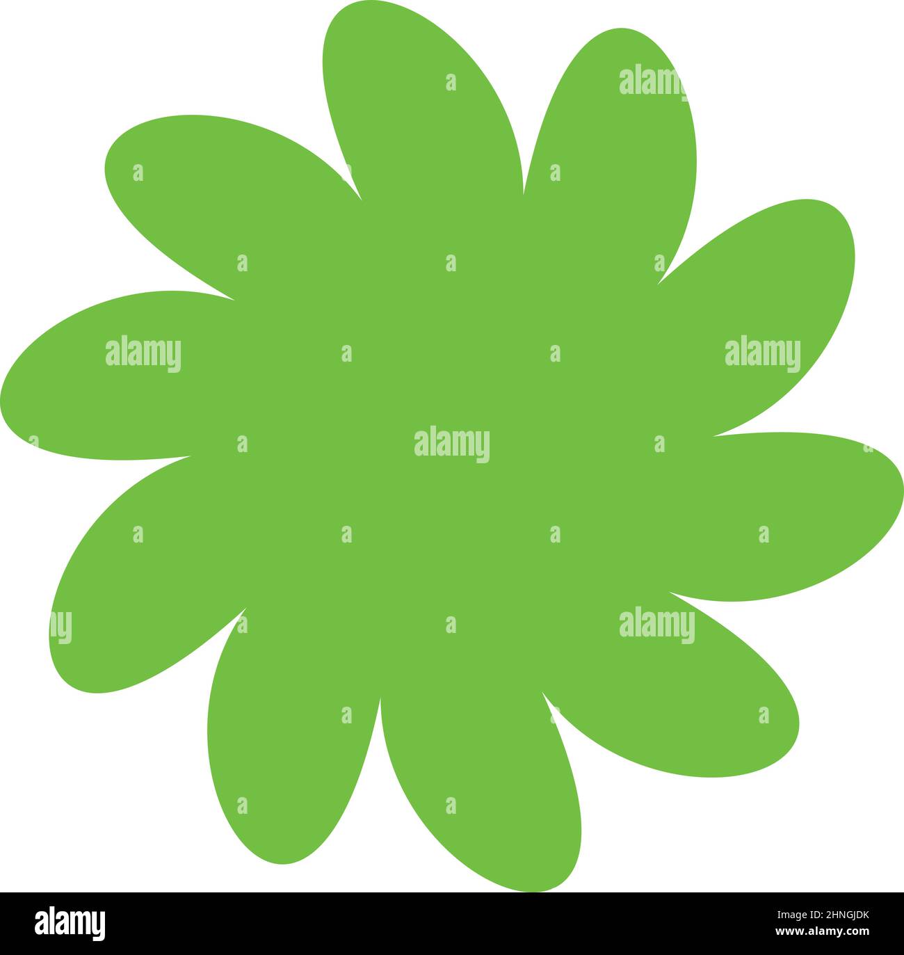 Simple flower, petals, plant leaf silhouette icon and symbol - stock ...