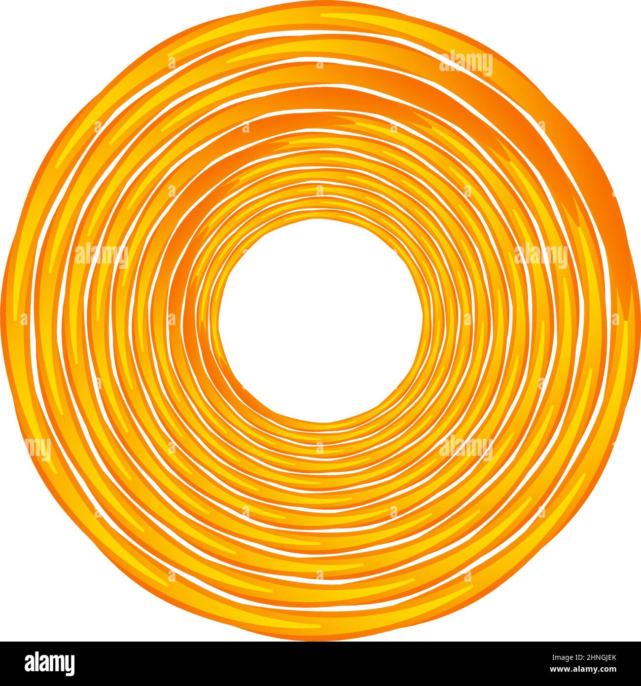 Abstract geometric circle, ring design element. Circular, concentric circlet. Swirl, twirl ...