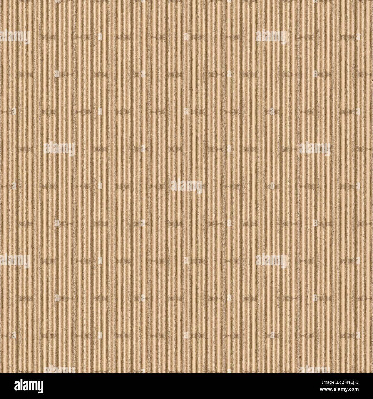 Ecru recycled corrugated pulp card paper texture. Ribbed plain neutral ...