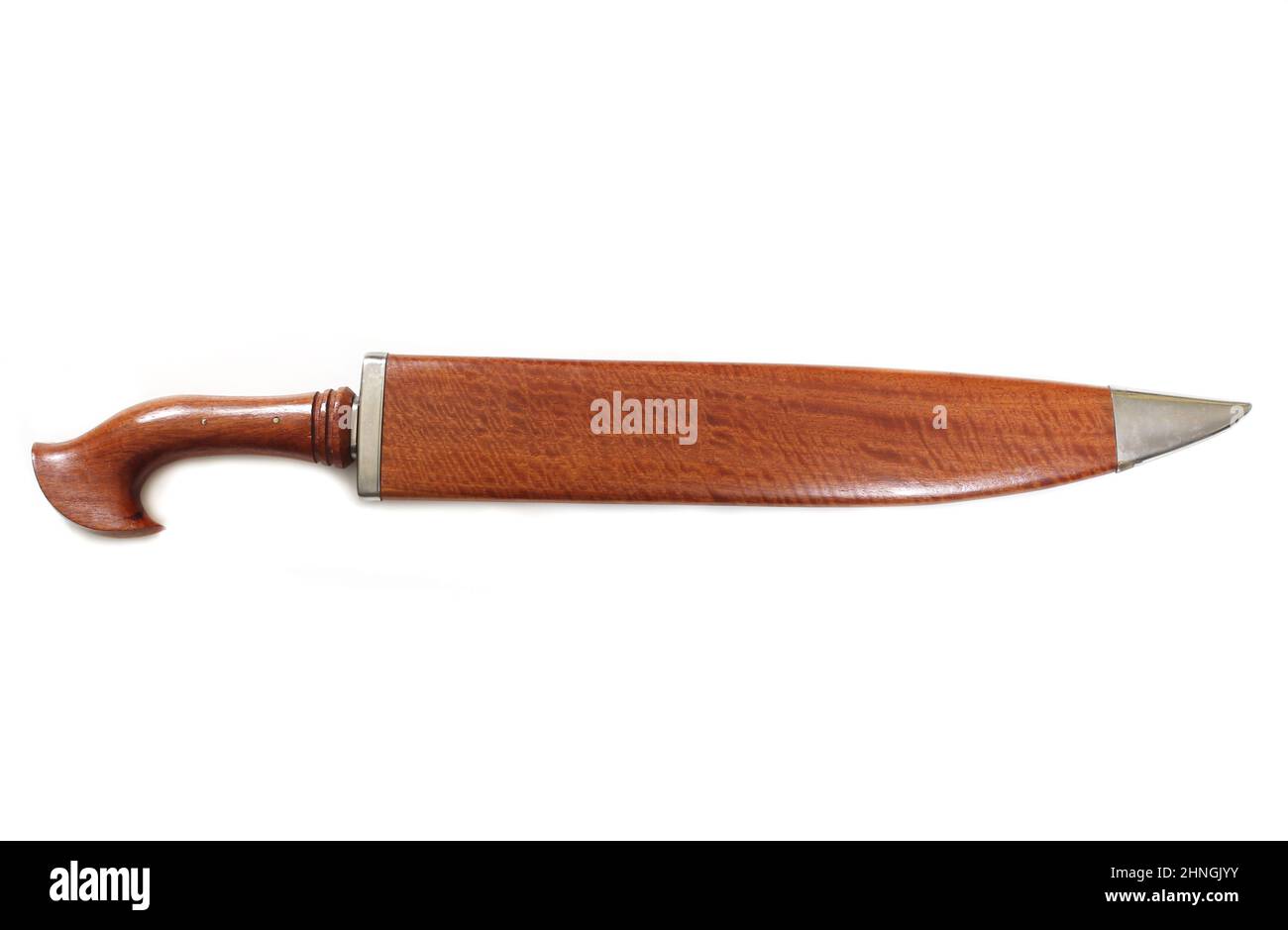 Filipino Fighting Sword and Sheath Isolated on White Background Stock ...
