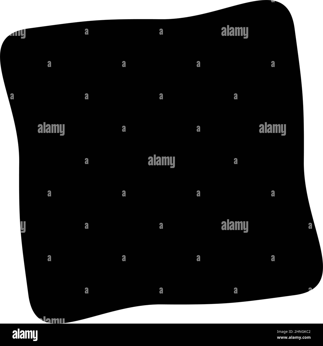 Abstract geometric form, shape. Distorted, deformed patch element ...