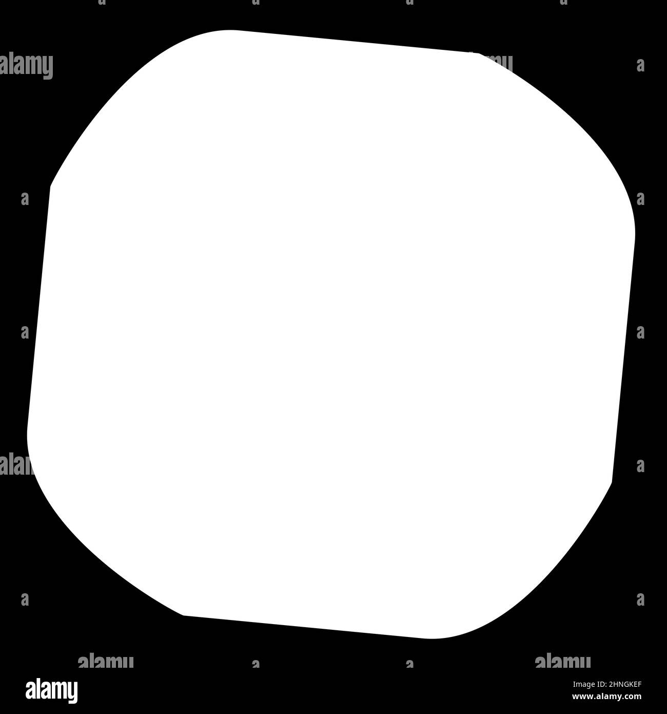 Abstract geometric form, shape. Distorted, deformed patch element ...