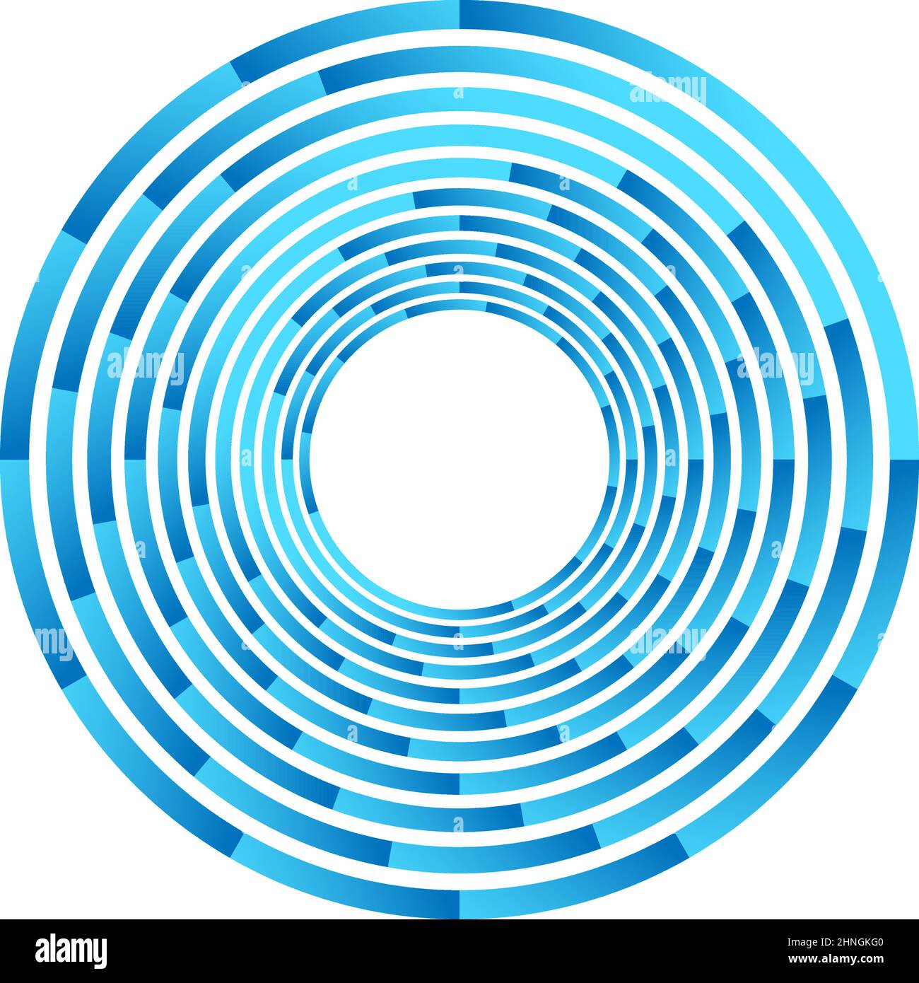 Abstract geometric circle, ring design element. Circular, concentric ...