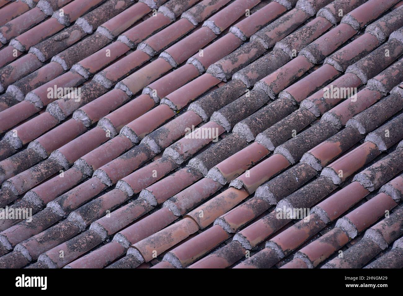Traditional red clay tile rooftop in Nafplio, Greece Stock Photo - Alamy