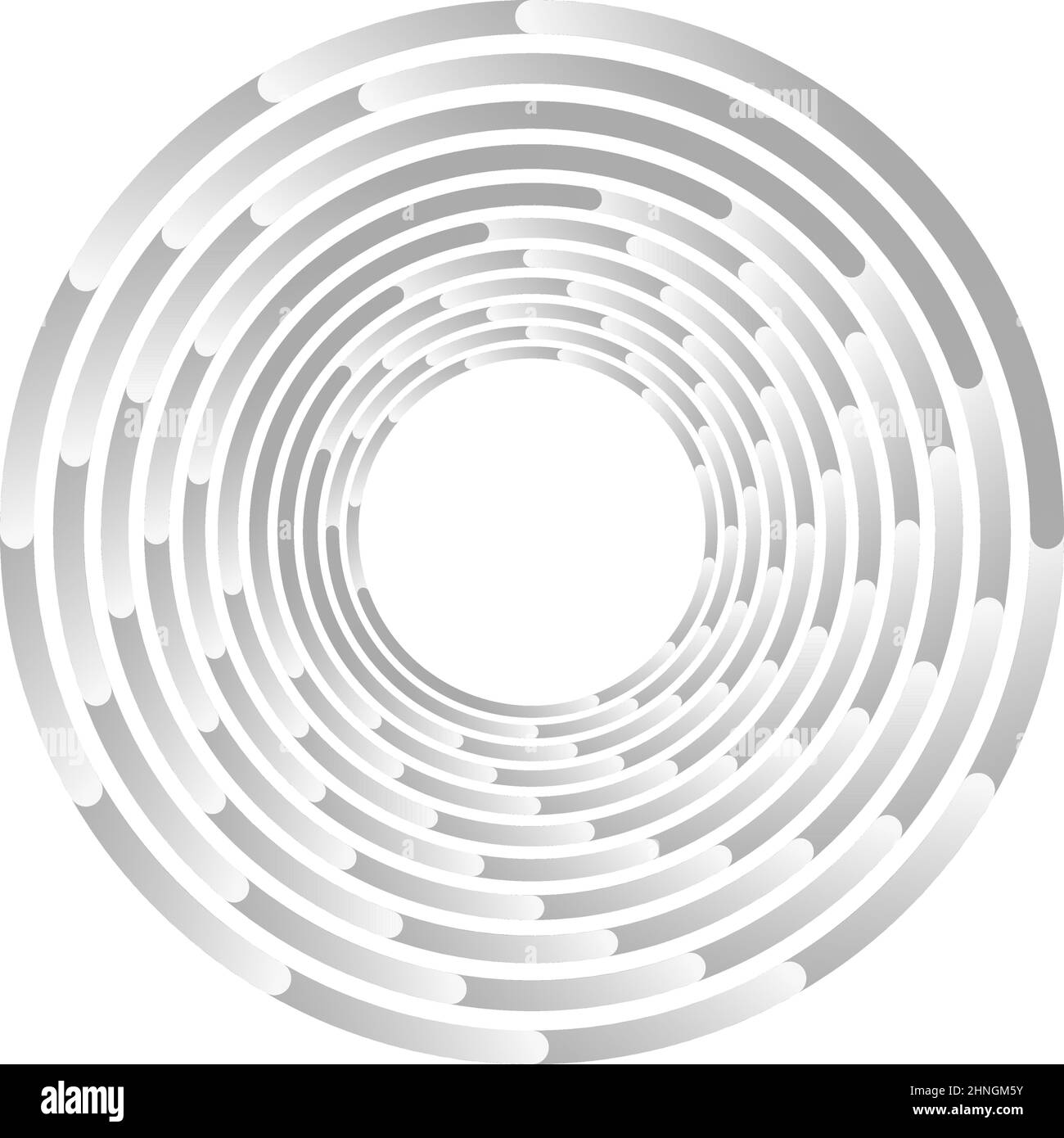 Abstract geometric circle, ring design element. Circular, concentric circlet. Swirl, twirl ...