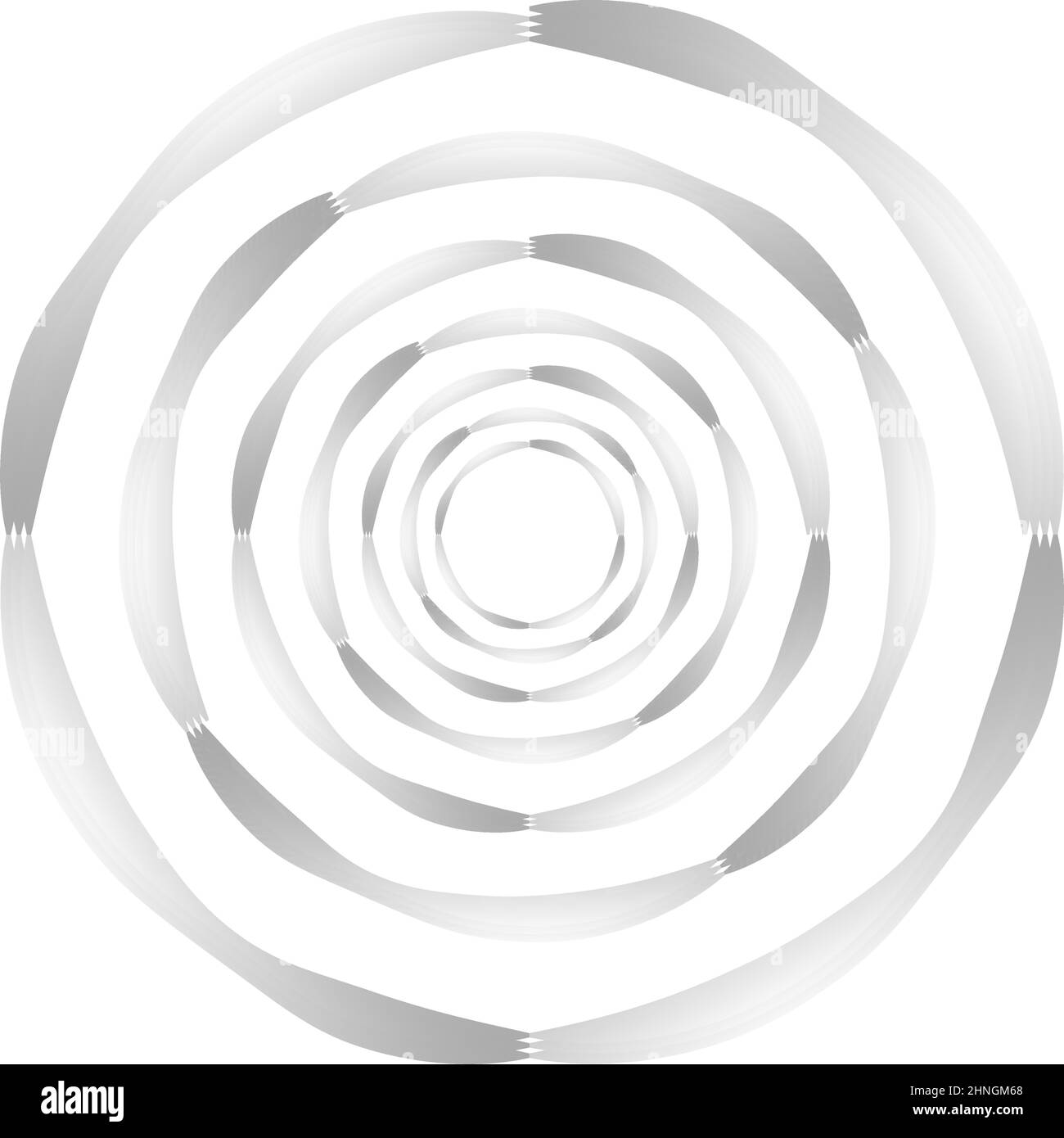 Abstract geometric circle, ring design element. Circular, concentric circlet. Swirl, twirl ...