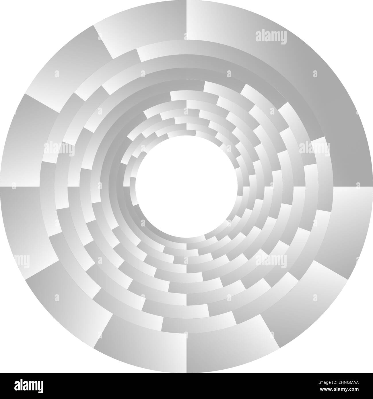 Abstract geometric circle, ring design element. Circular, concentric circlet. Swirl, twirl ...