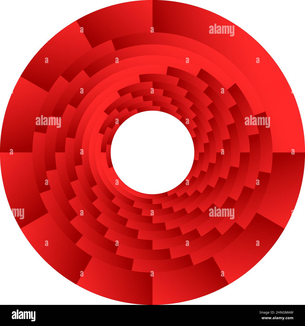 Abstract geometric circle, ring design element. Circular, concentric circlet. Swirl, twirl ...