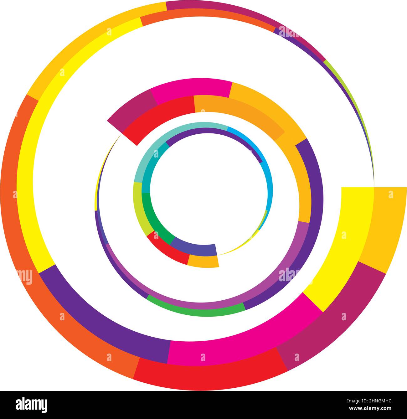 Abstract circle graphic. Geometric circle, ring design element ...