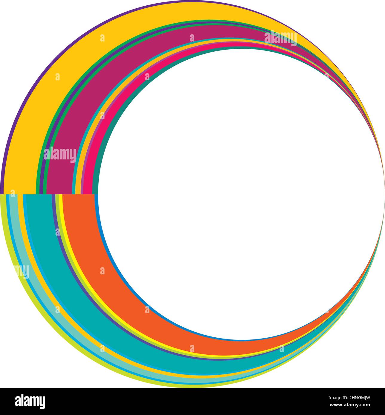 Abstract circle graphic. Geometric circle, ring design element ...