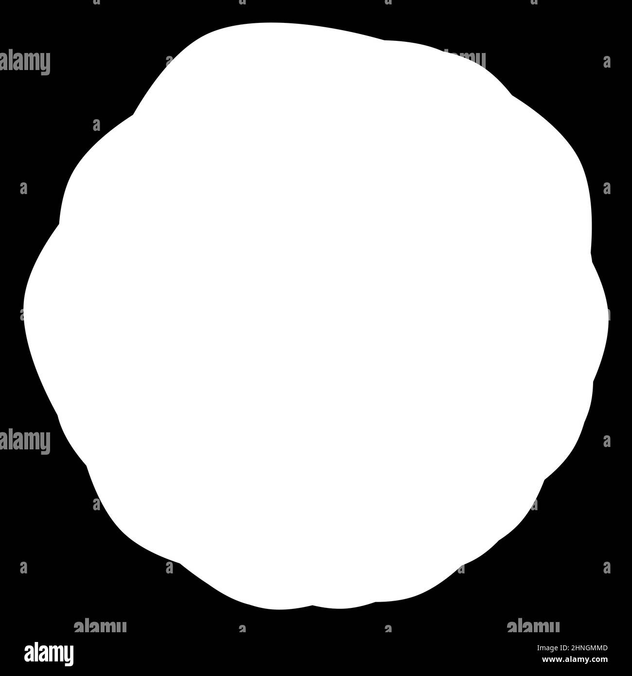 Abstract geometric form, shape. Distorted, deformed patch element ...