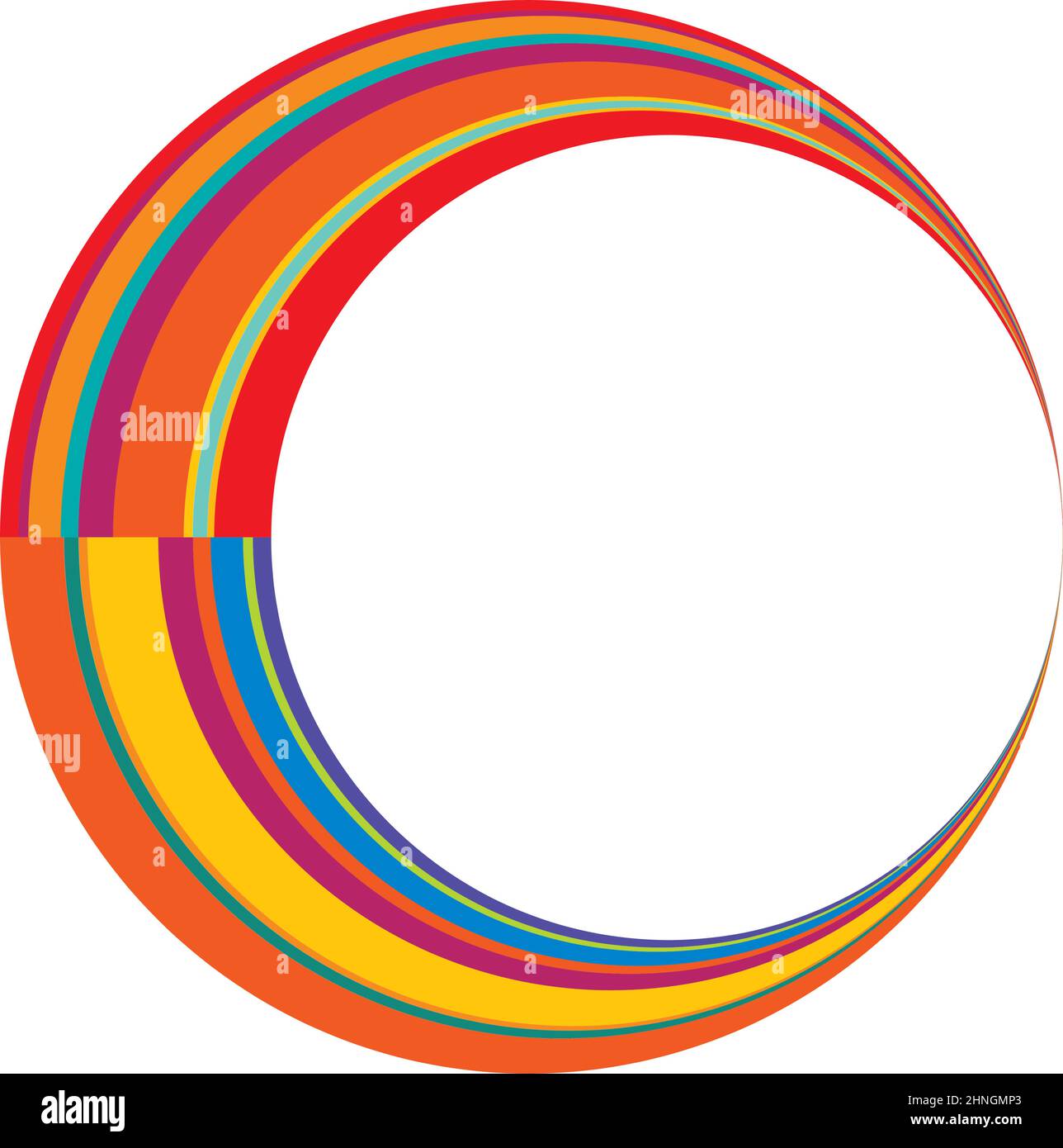 Abstract circle graphic. Geometric circle, ring design element ...