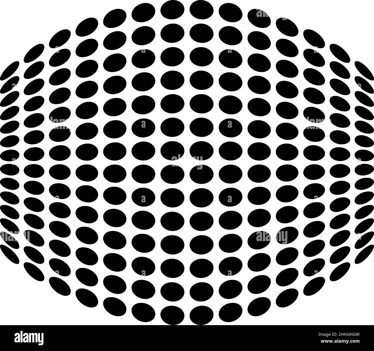 Circle mosaic, grid, mesh with distort, deform effect - stock vector ...