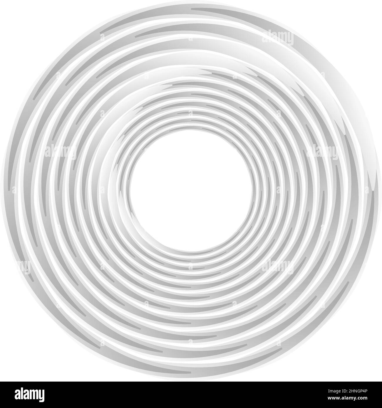 Abstract geometric circle, ring design element. Circular, concentric circlet. Swirl, twirl ...