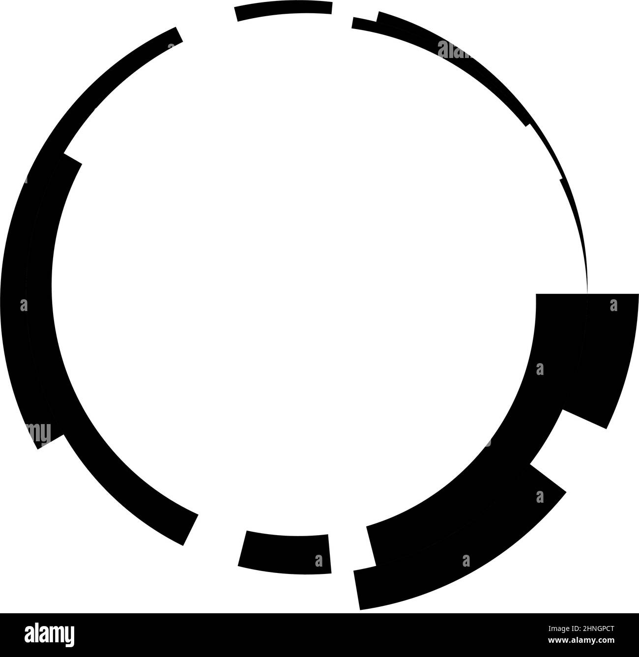 Abstract circle graphic. Geometric circle, ring design element ...