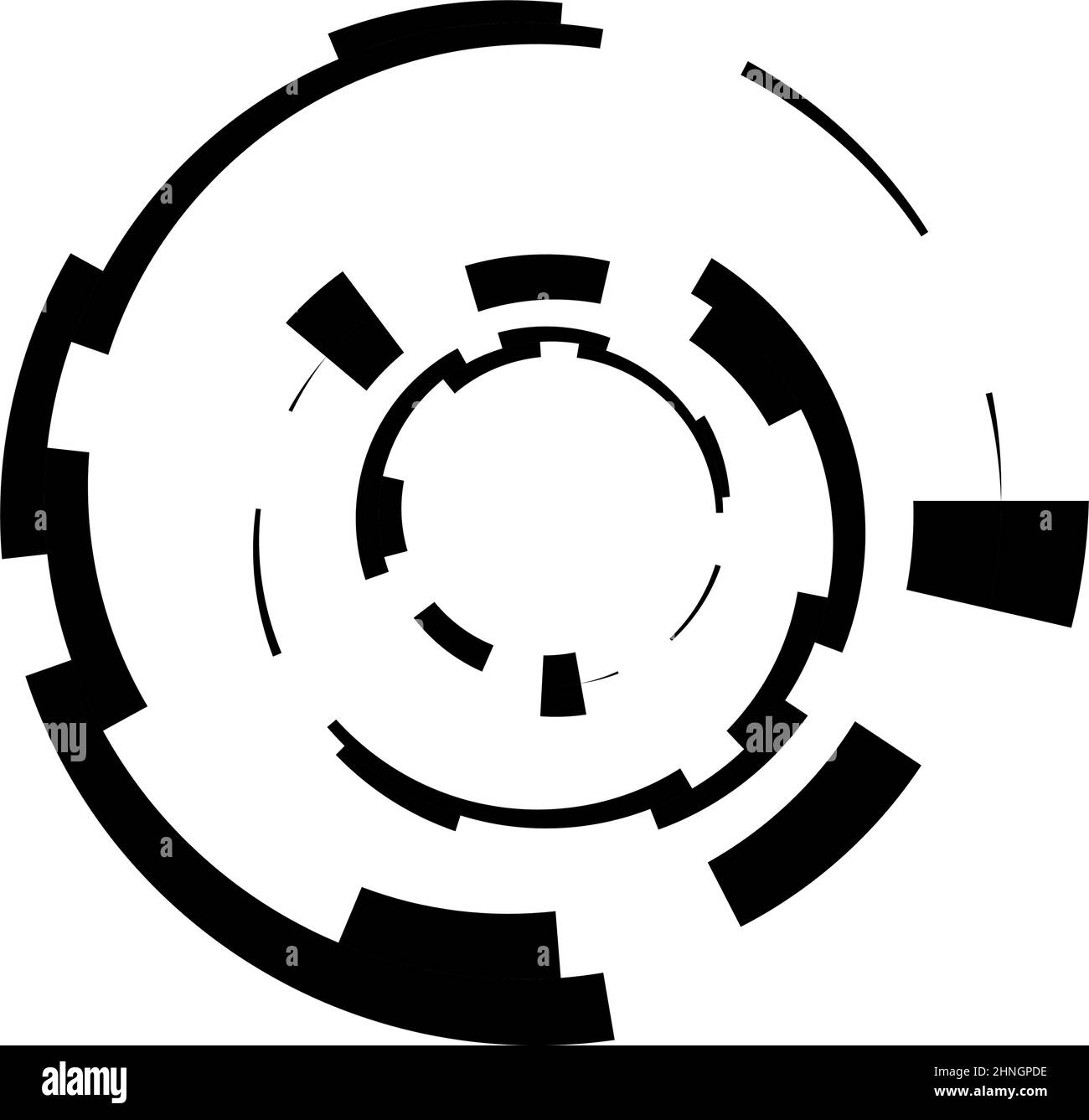 Abstract circle graphic. Geometric circle, ring design element ...