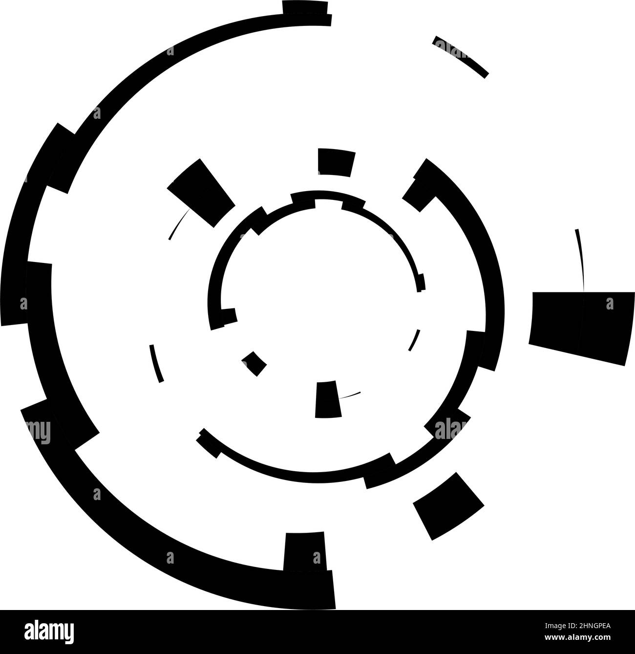 Abstract circle graphic. Geometric circle, ring design element ...