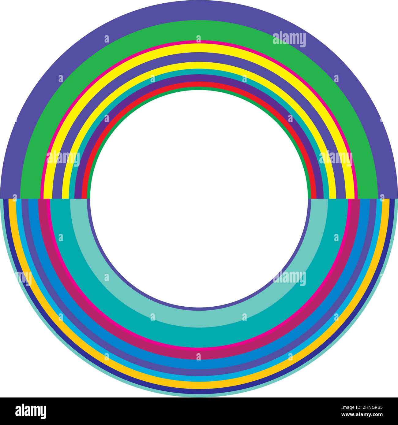 Abstract Circle Graphic Geometric Circle Ring Design Element Circular Concentric Angular