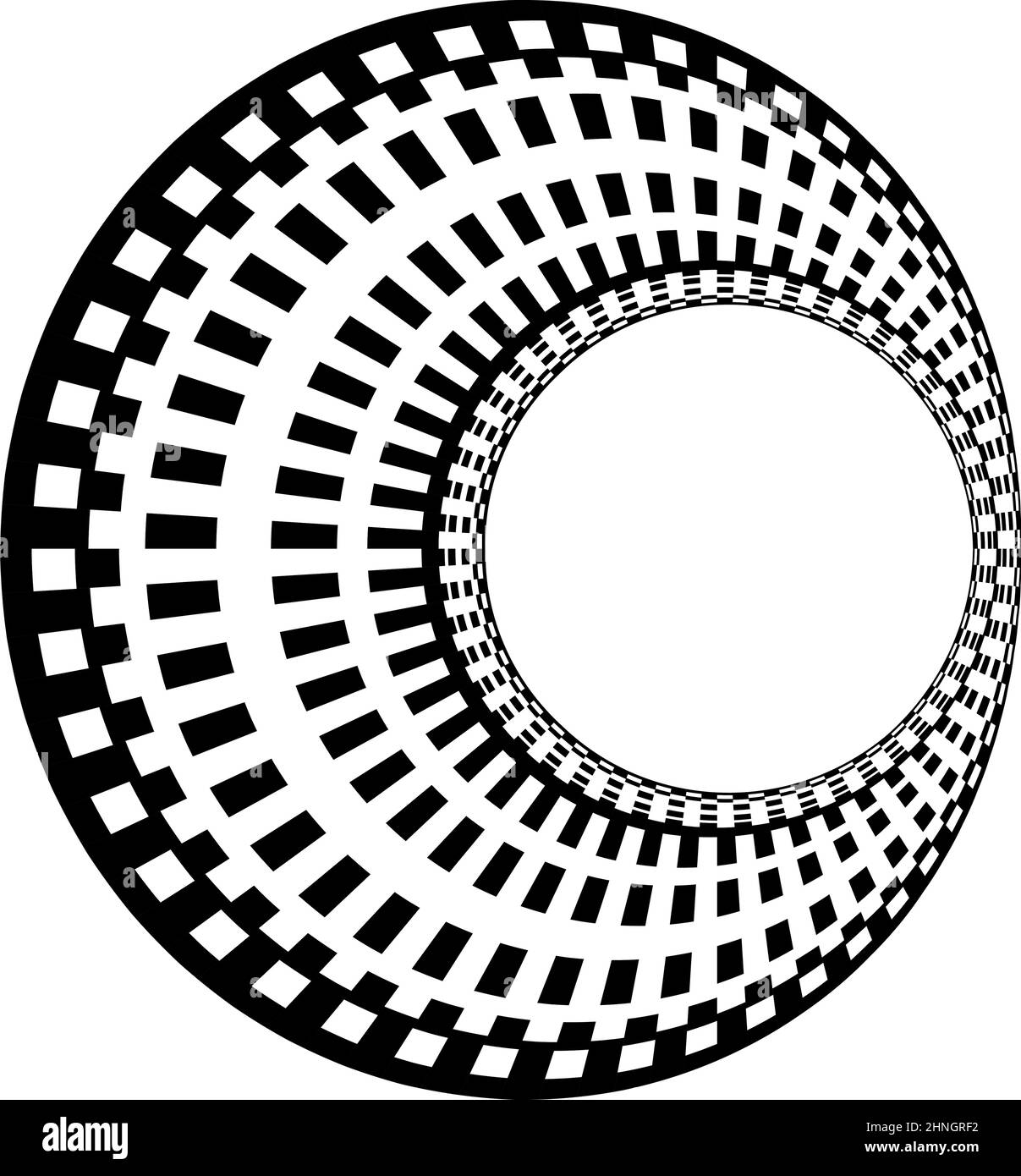 Abstract circle graphic. Geometric circle, ring design element ...