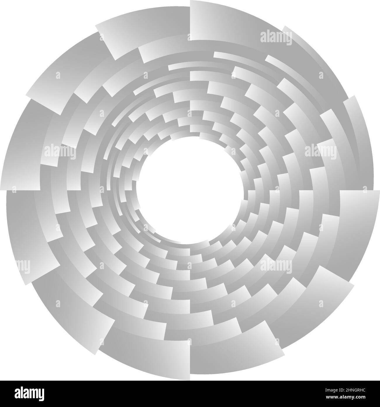 Abstract geometric circle, ring design element. Circular, concentric ...