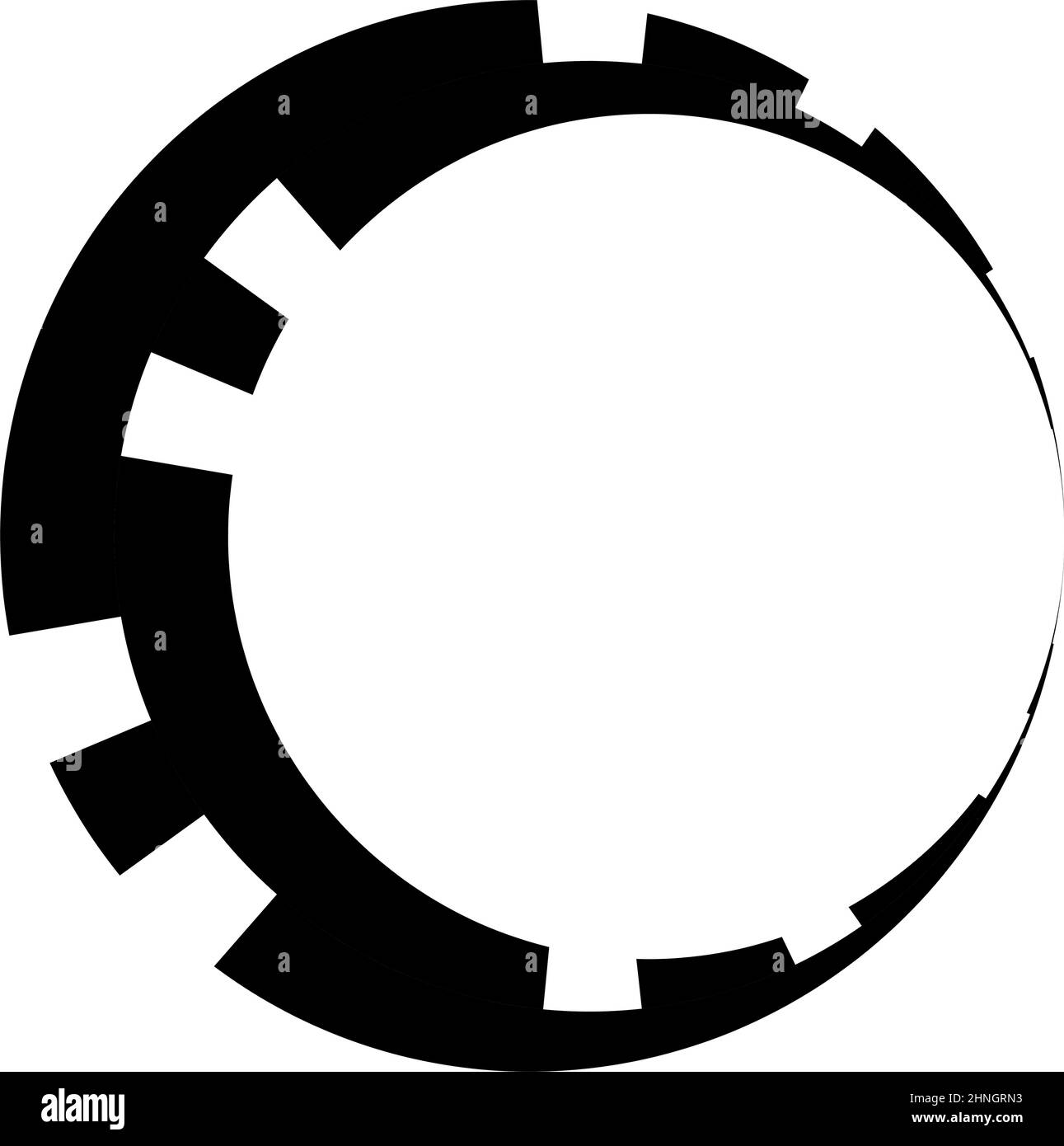 Abstract Circle Graphic Geometric Circle Ring Design Element Circular Concentric Angular