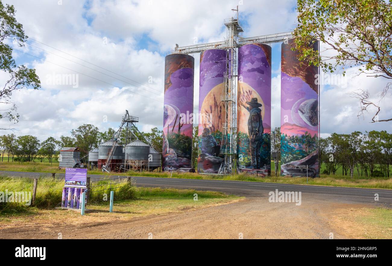 'three moons' silos in central queensland in australia depicts the ...