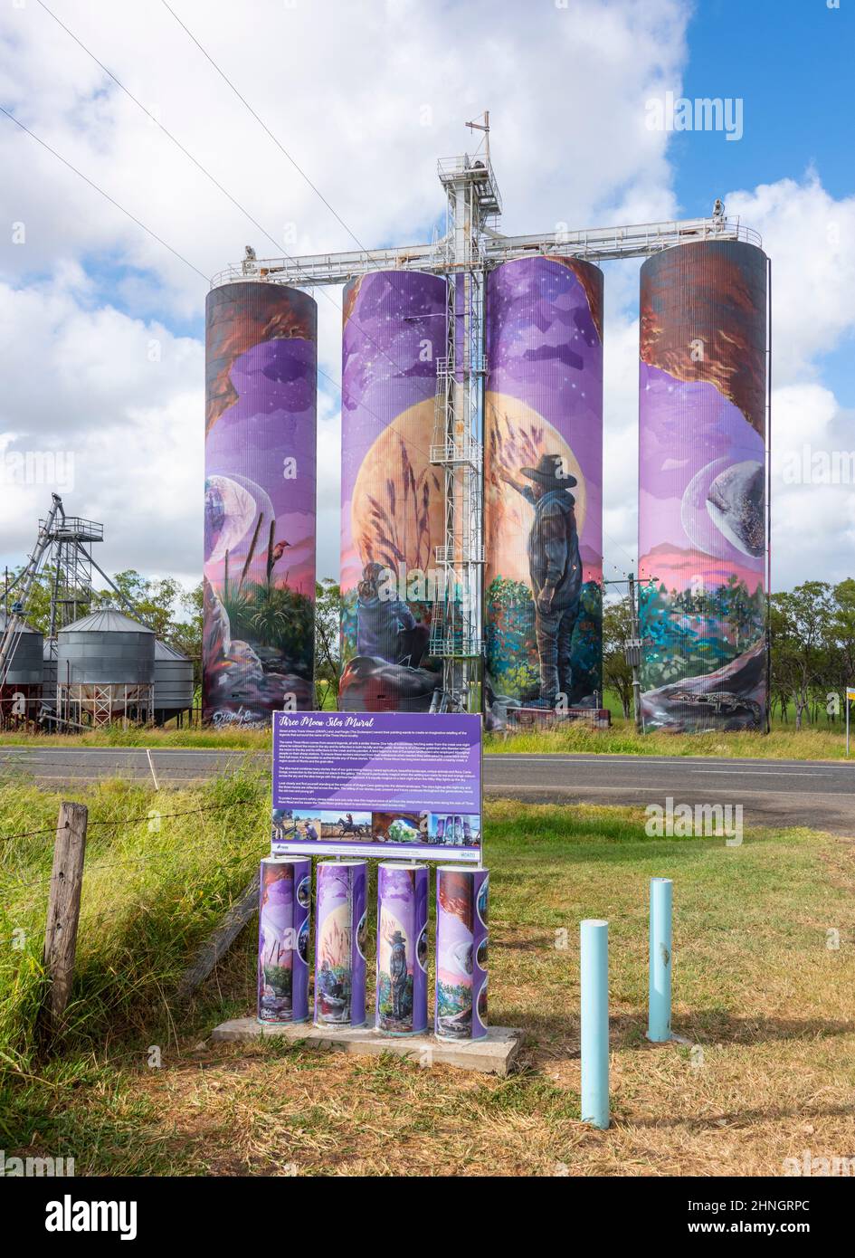 'three moons' silos in central queensland in australia depicts the ...