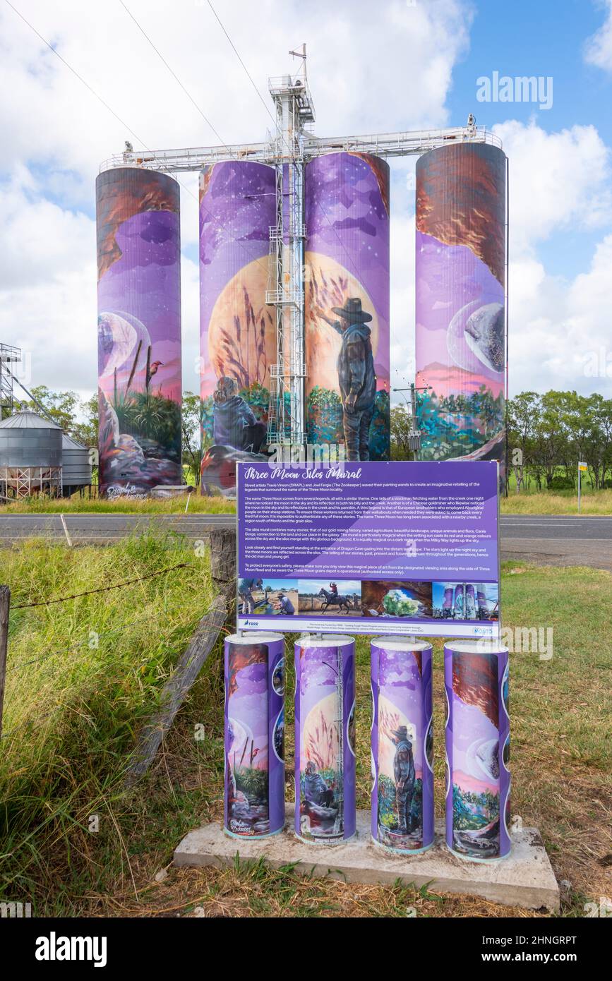 'three moons' silos in central queensland in australia depicts the ...