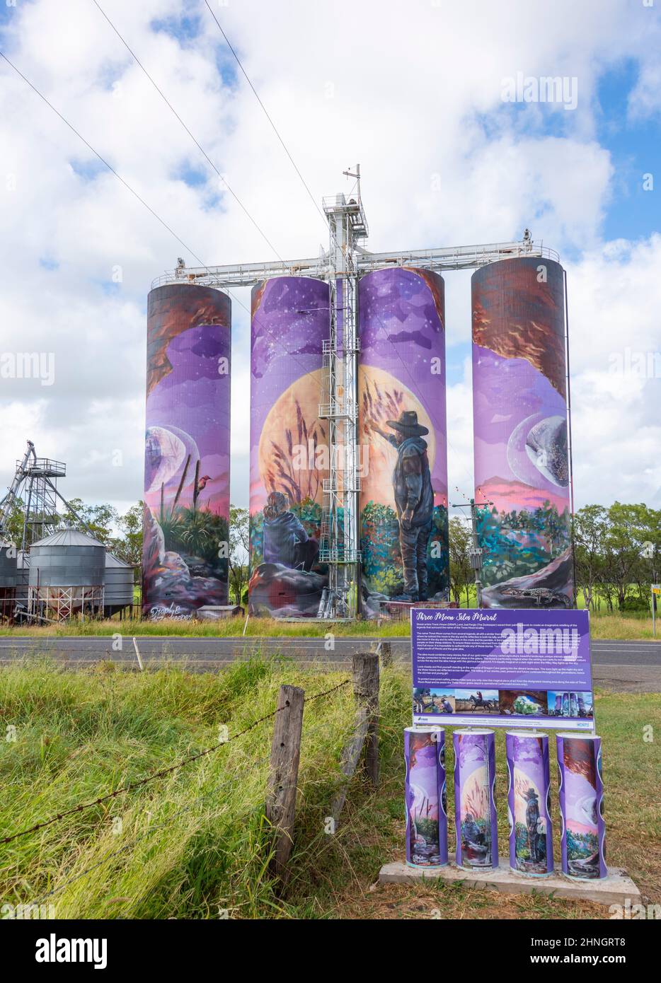 'three moons' silos in central queensland in australia depicts the ...
