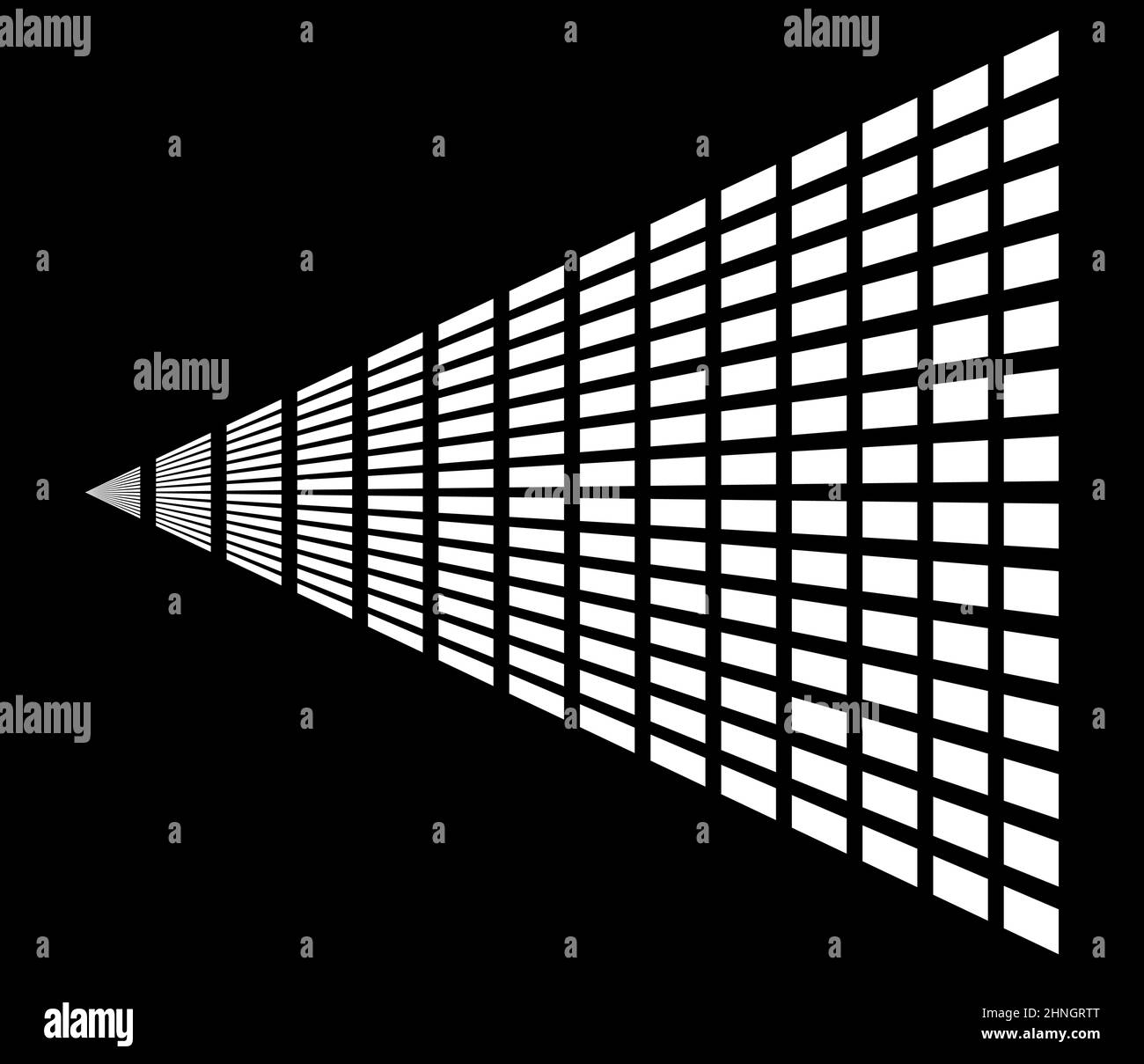 Square mosaic, grid, mesh with distort, deform effect. Abstract geometrical vector - stock ...