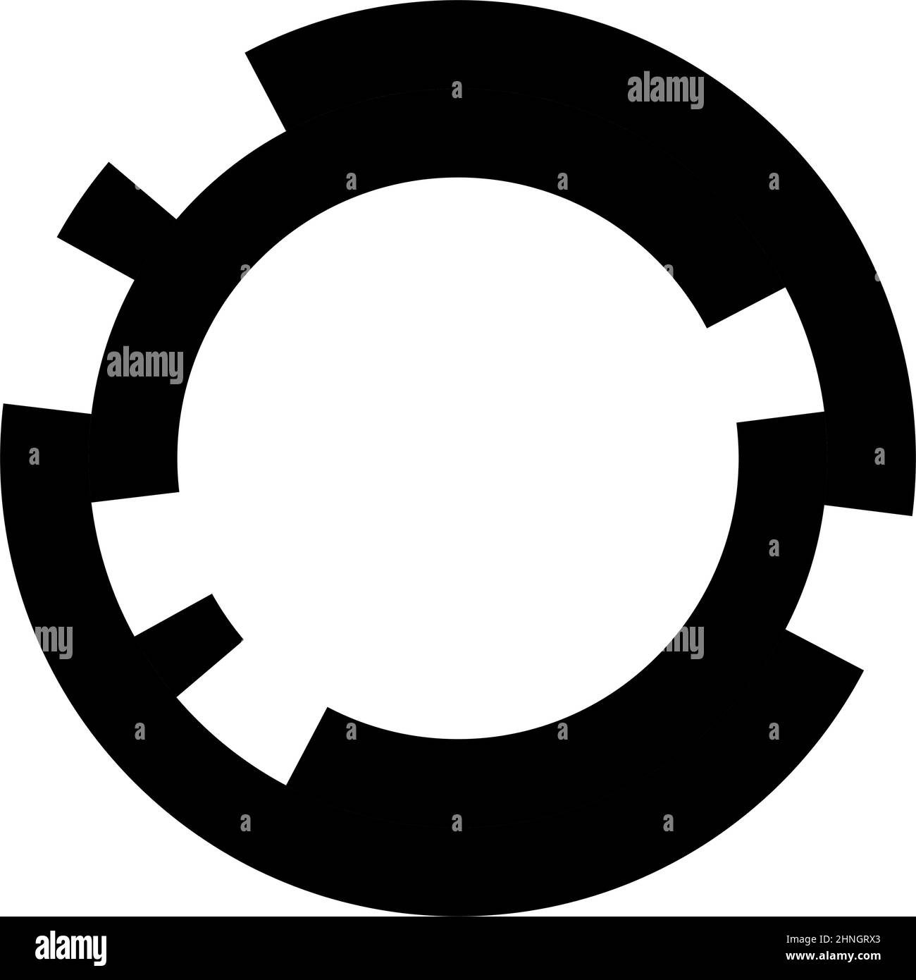 Abstract circle graphic. Geometric circle, ring design element ...