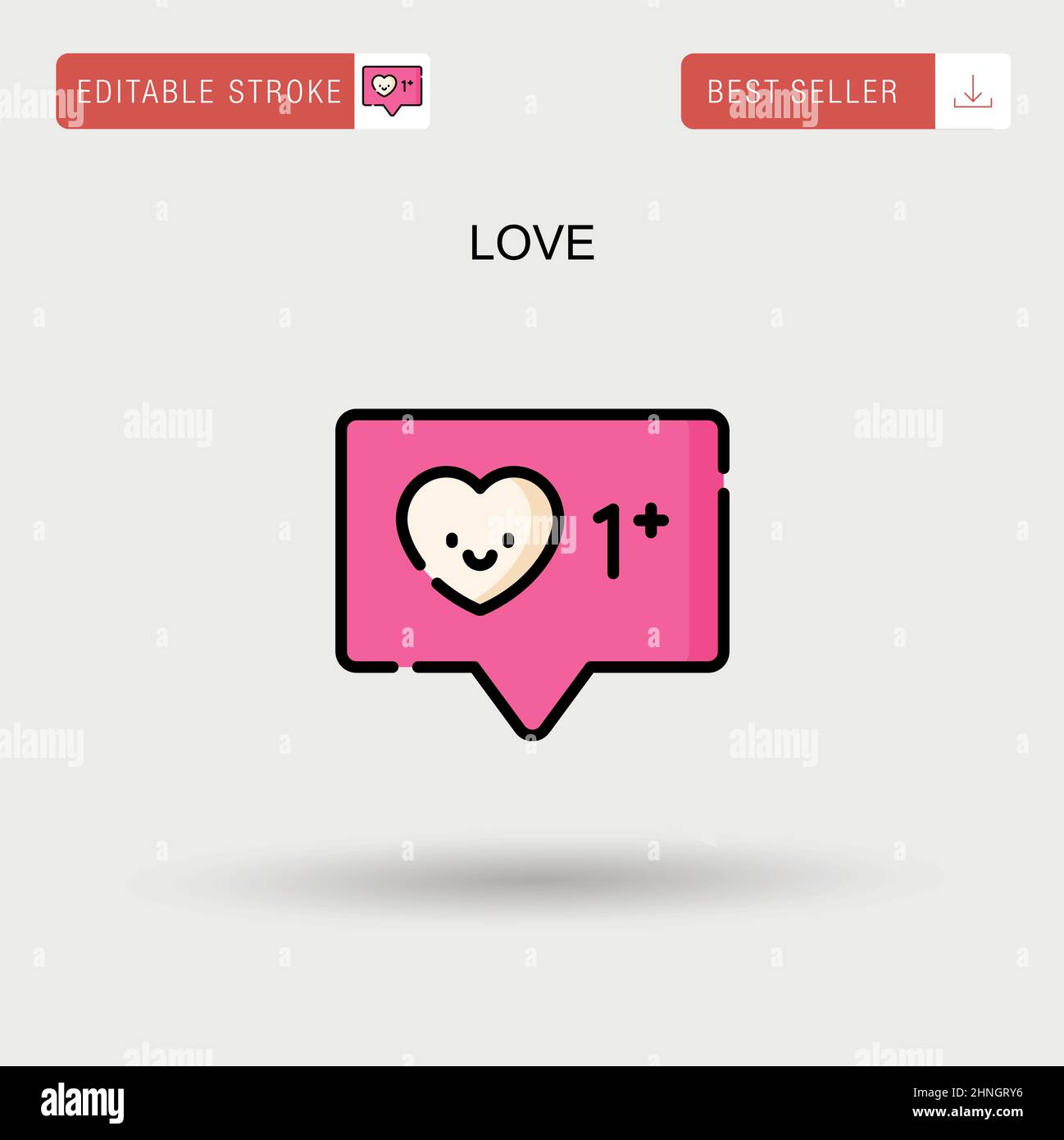Love Simple vector icon Stock Vector Image & Art - Alamy