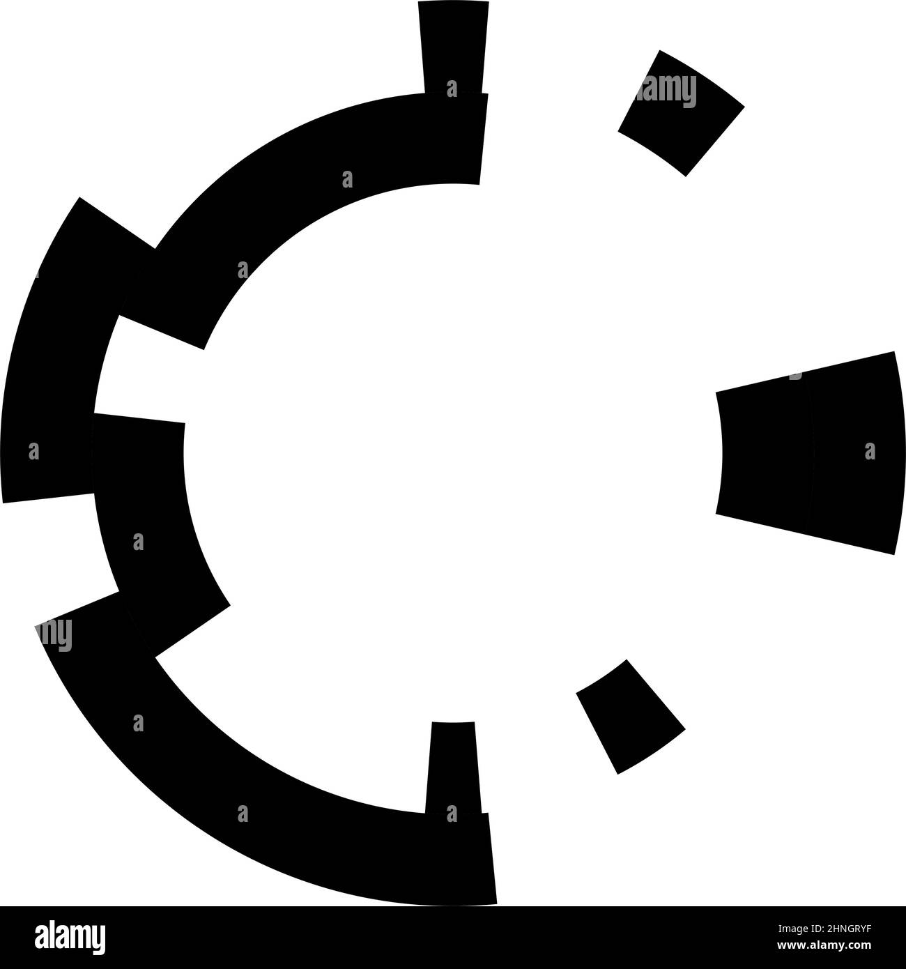 Abstract circle graphic. Geometric circle, ring design element ...