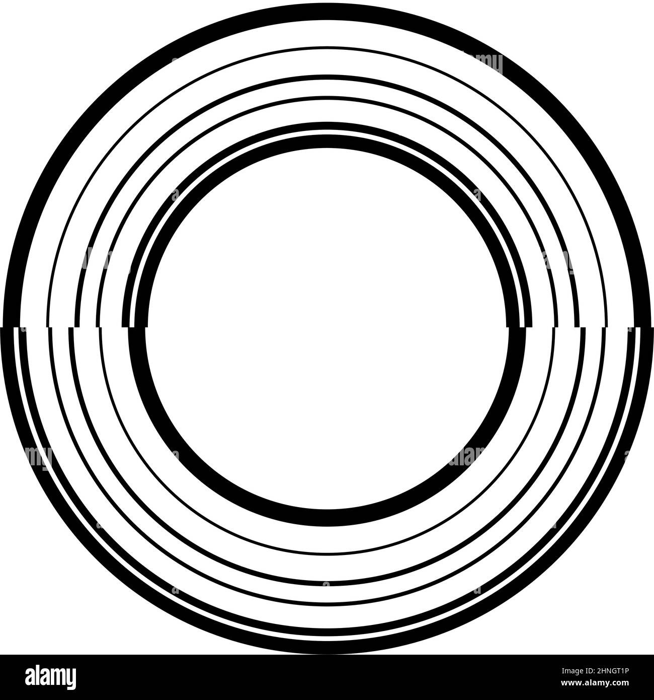 Abstract circle graphic. Geometric circle, ring design element ...