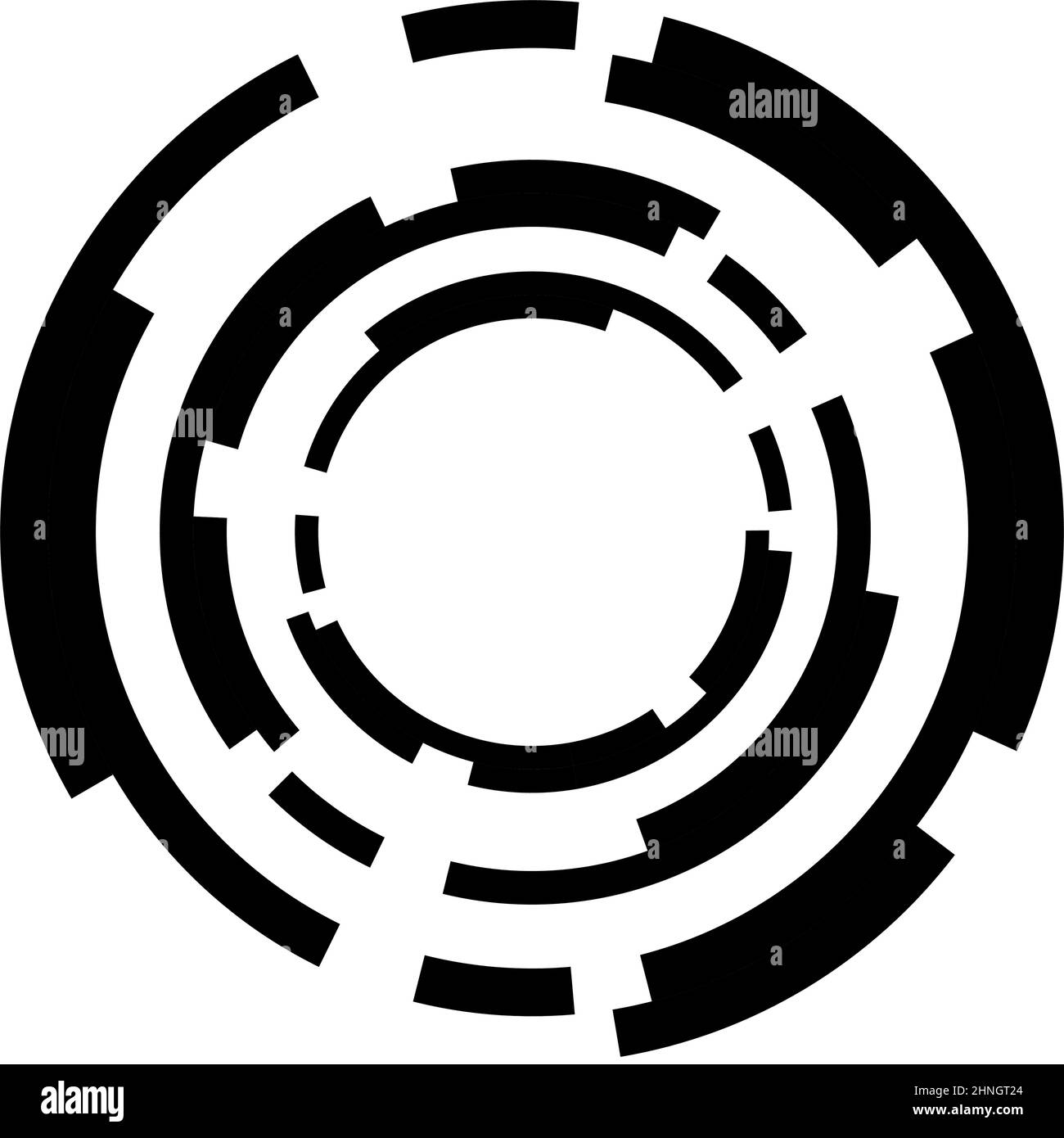 Abstract circle graphic. Geometric circle, ring design element ...