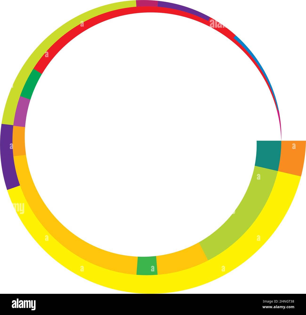Abstract Circle Graphic Geometric Circle Ring Design Element Circular Concentric Angular