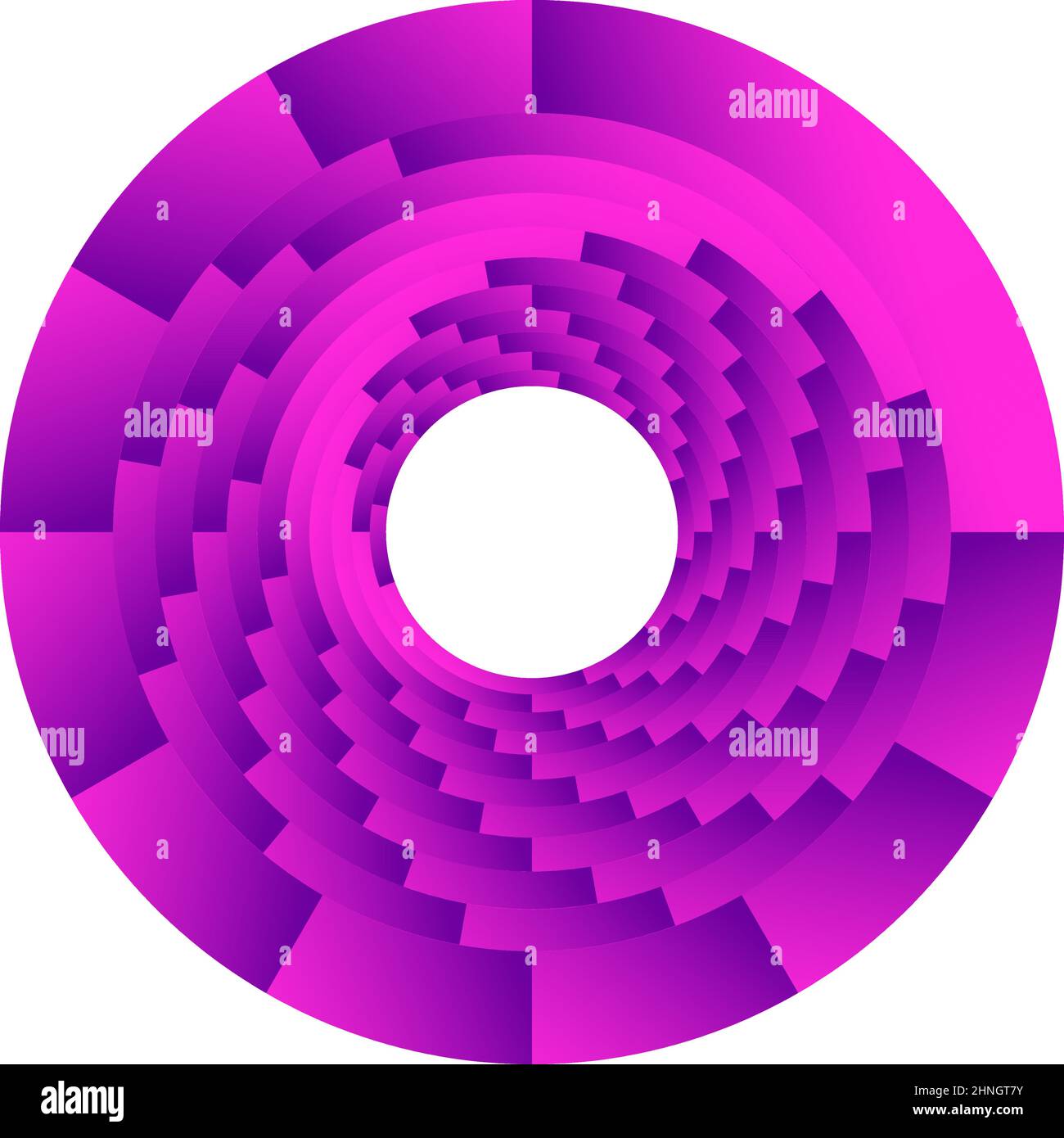 Abstract geometric circle, ring design element. Circular, concentric ...