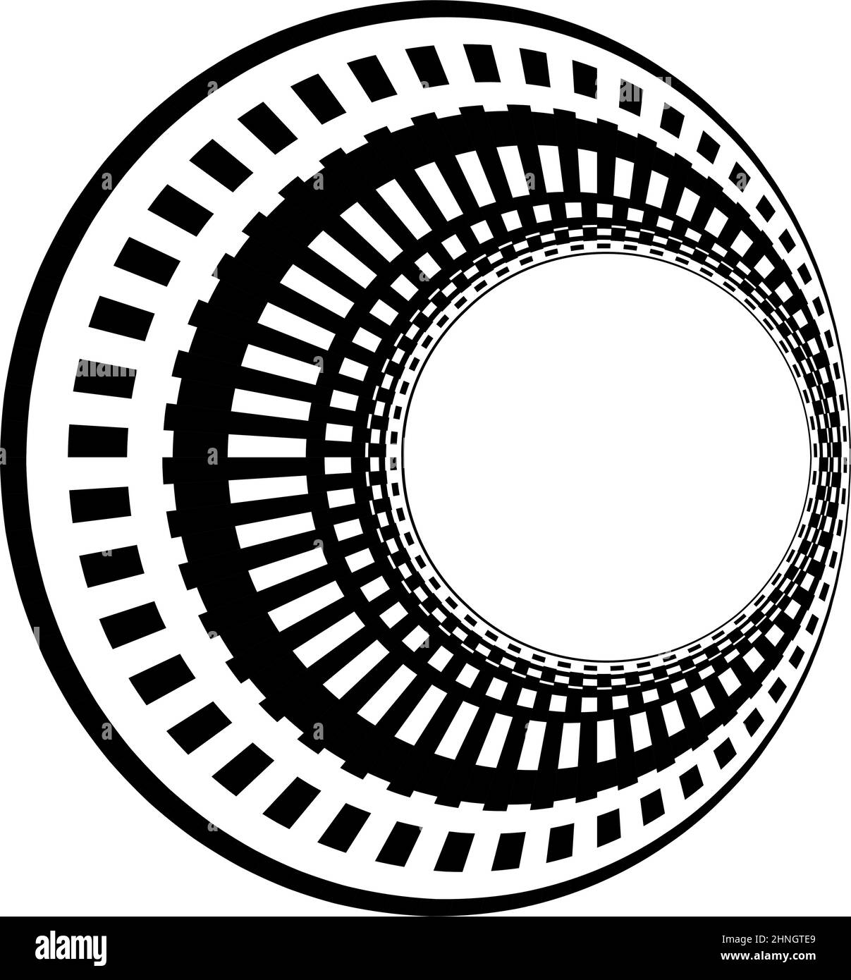 Abstract circle graphic. Geometric circle, ring design element ...