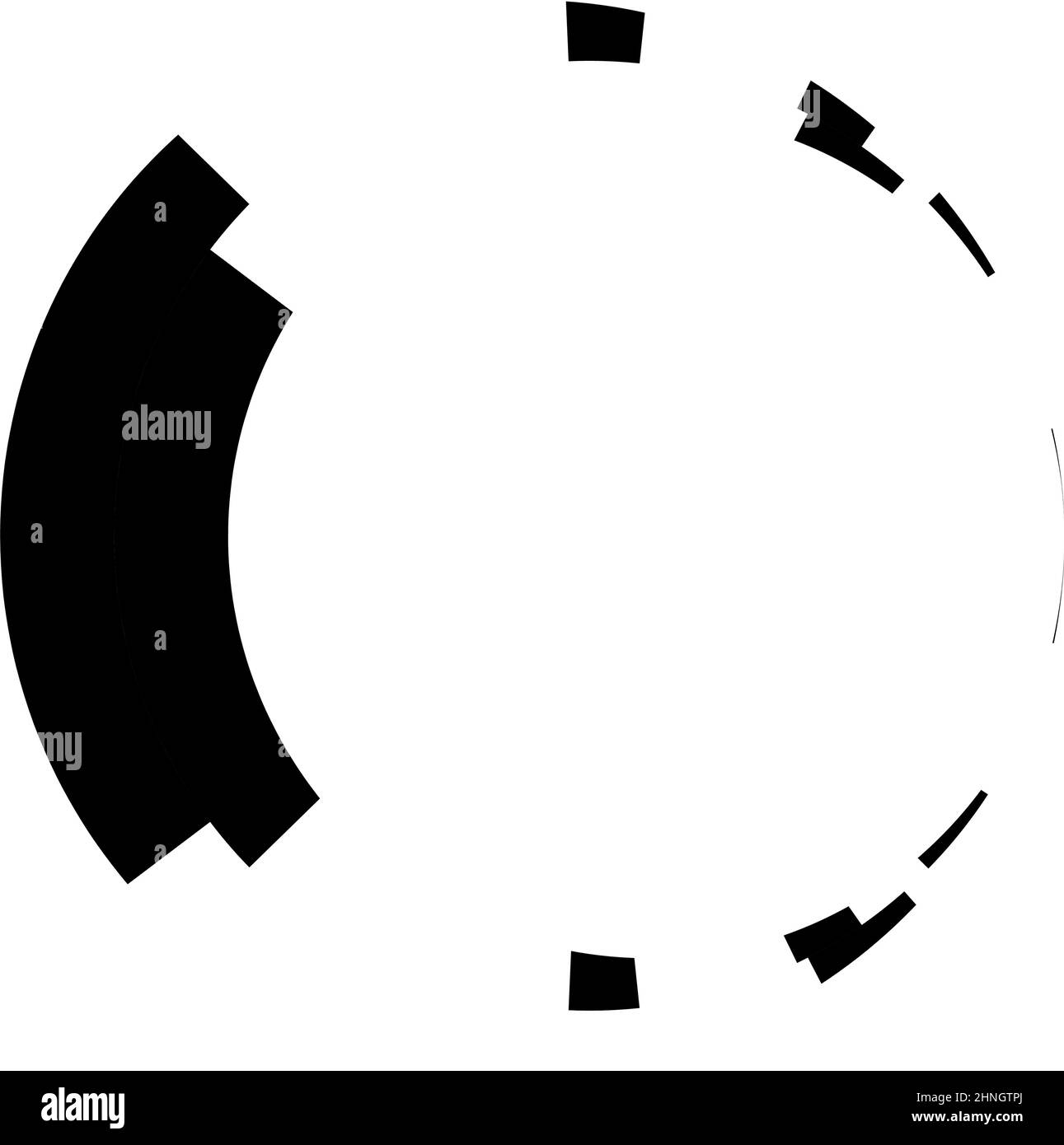 Abstract circle graphic. Geometric circle, ring design element ...