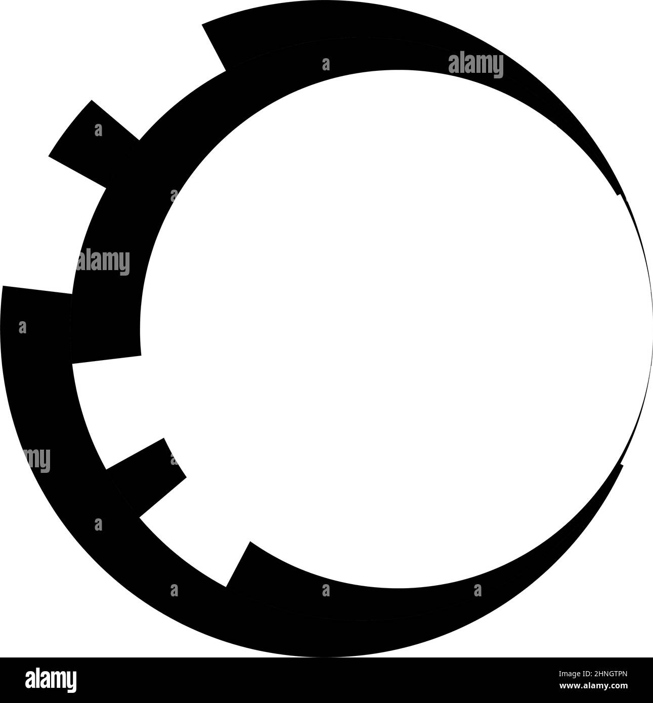 Abstract circle graphic. Geometric circle, ring design element ...