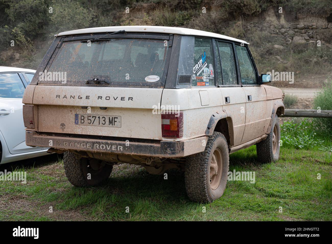 Spain, August 12, 2021: Range Rover Classic modified for the off-roader ...