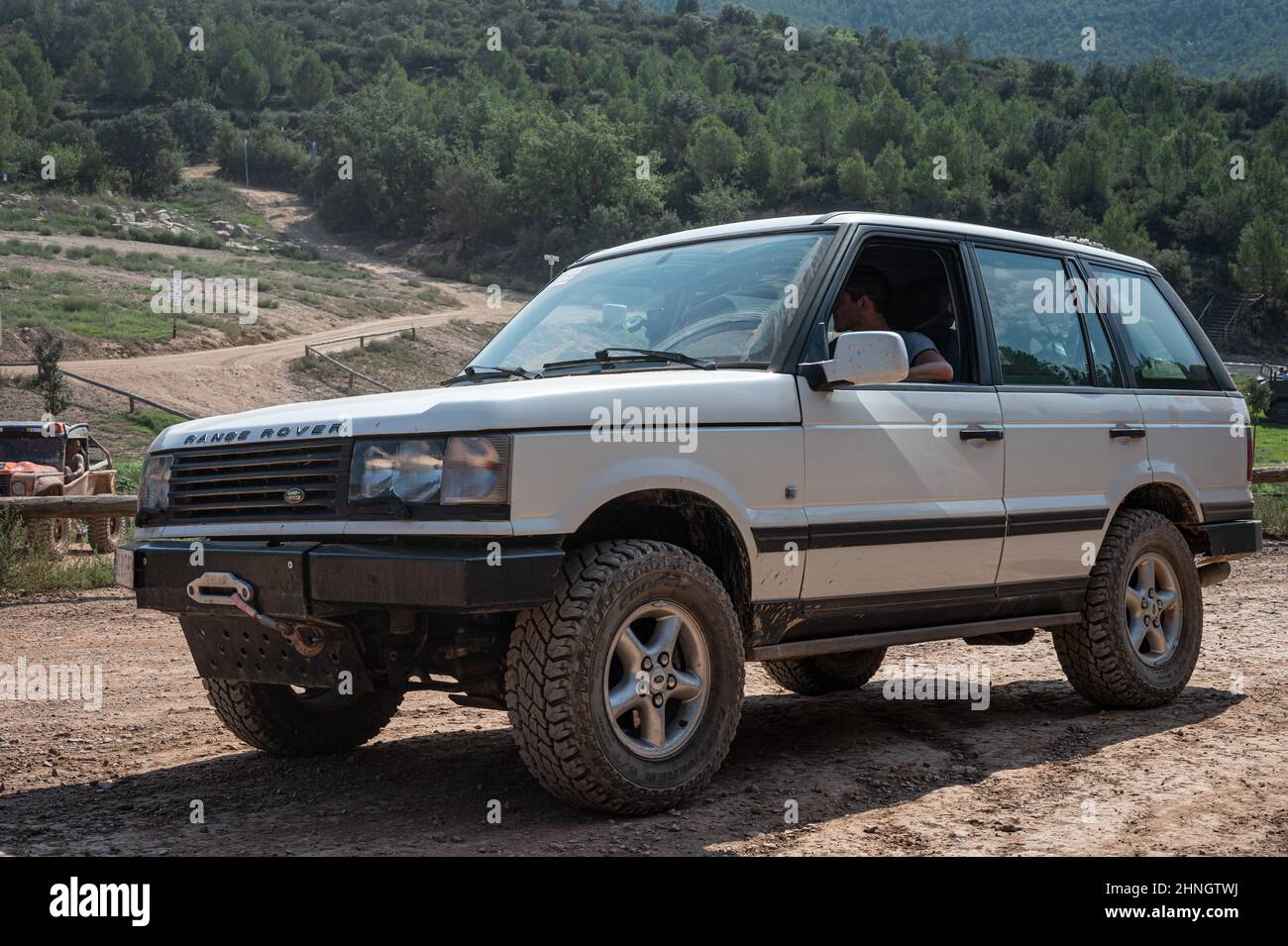 Spain, August 12, 2021: Range Rover Classic modified for the off-roader ...