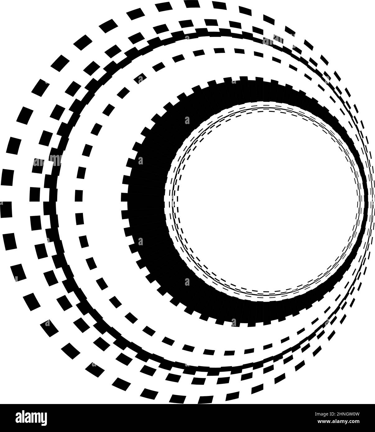 Abstract circle graphic. Geometric circle, ring design element ...