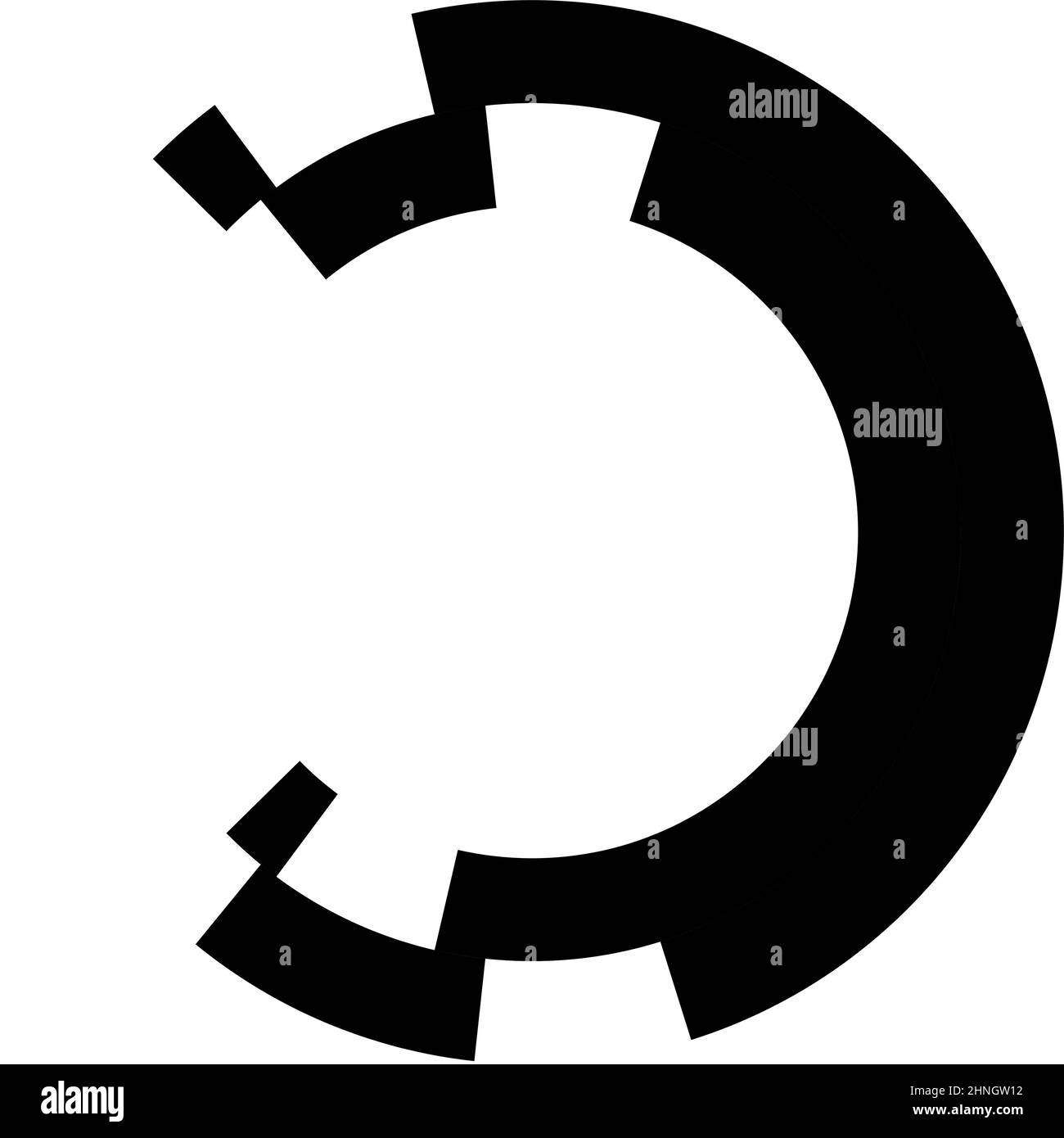 Abstract circle graphic. Geometric circle, ring design element ...